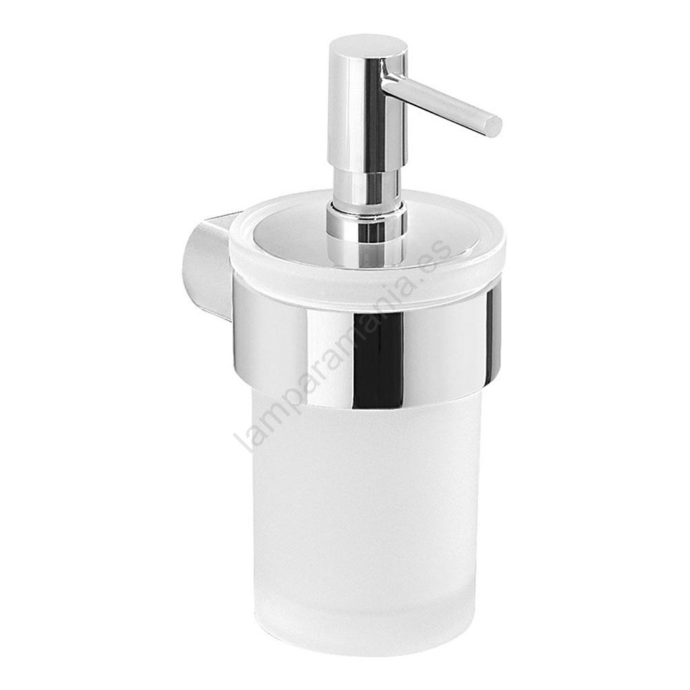 Gedy - Dispensador de jabón de pared PIRENEI 110 mm blanco leche tarros ...
